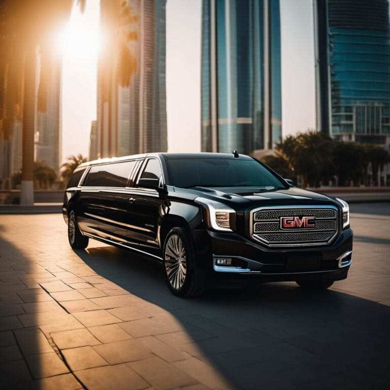 Hire GMC Yukon XL Stretched Limousine Dubai | GMC Stretched